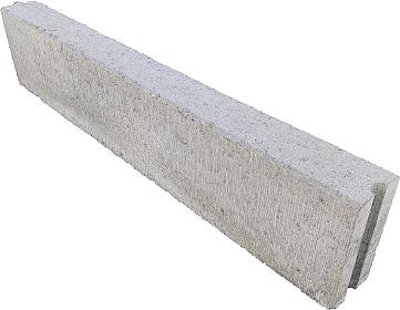 Betonband 10x20x100 grijs komo | Mega stones bv
